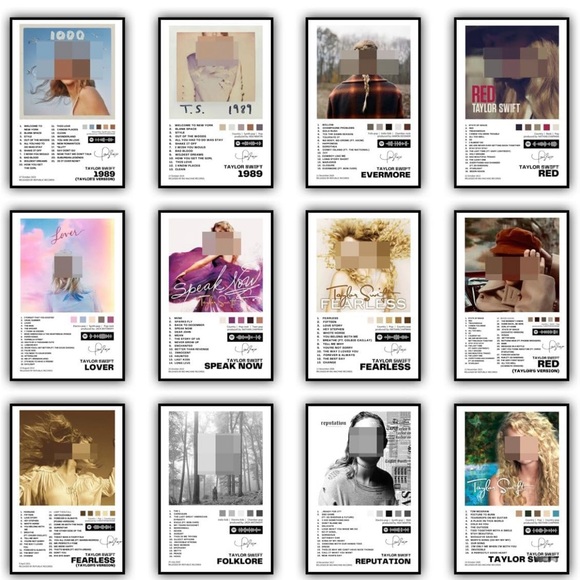 Wall Decor | New Taylor Swift Album Cover Posters Unframed Set Of 12 8 ...